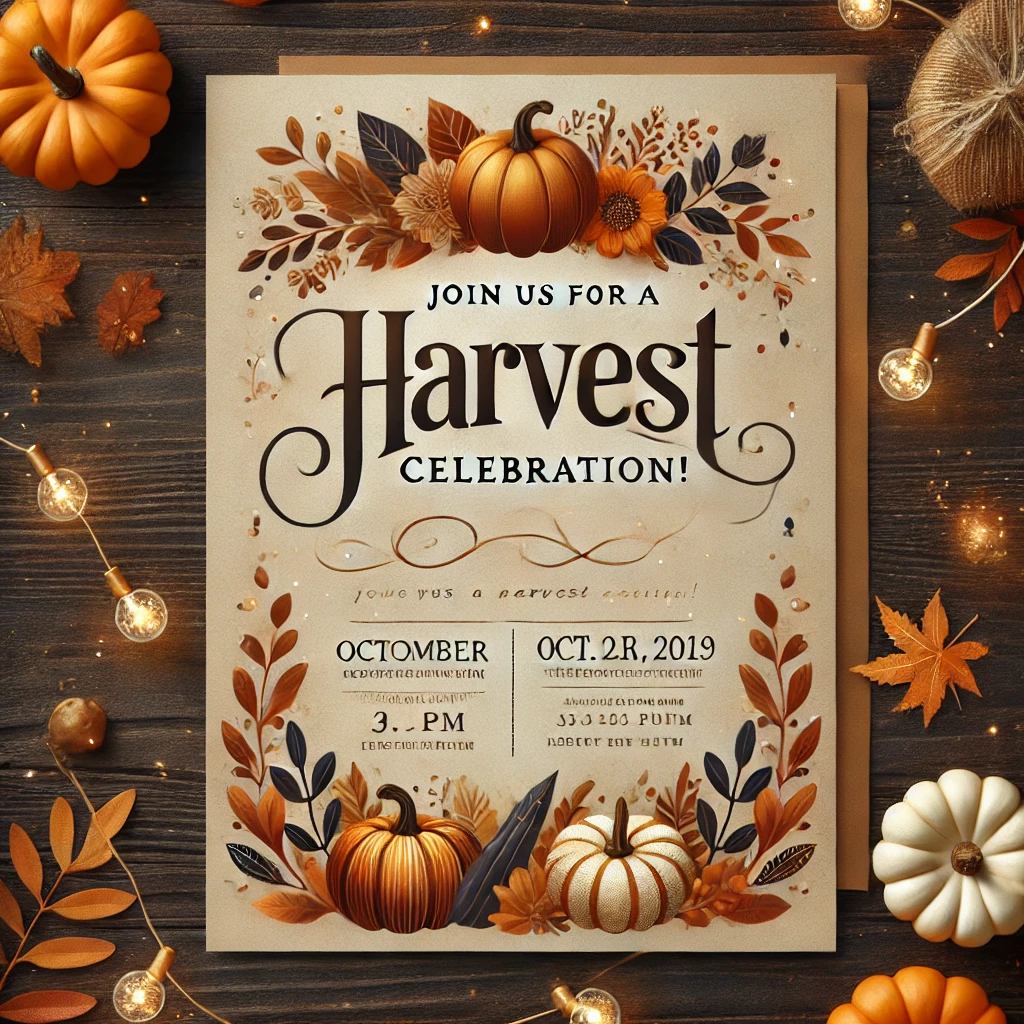Harvest Party Invitations – PARTY INVITATIONS